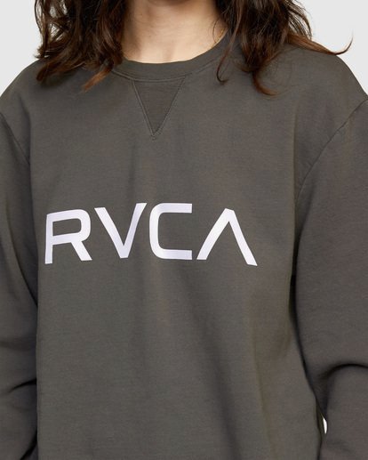Big RVCA Crew Neck Sweatshirt 194687354447 | RVCA