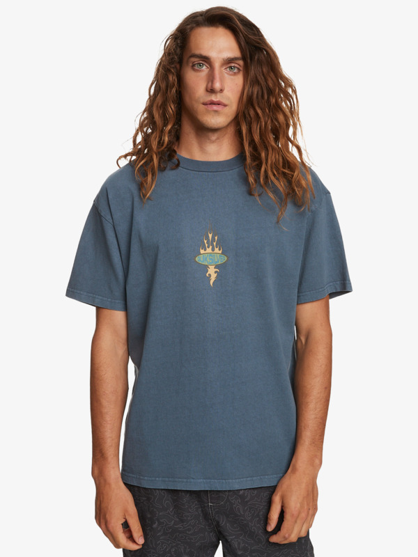 Mens Saturn Scorched T-Shirt | Quiksilver